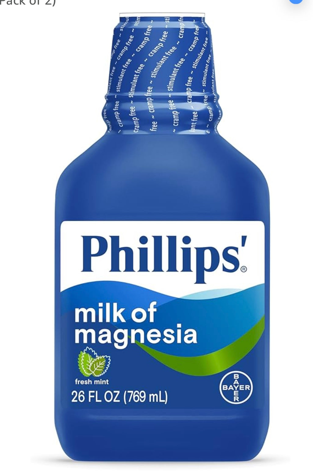 Phillips' Fresh Mint Milk of Magnesia Liquid,26 Fl Oz – Ocean Specialty ...
